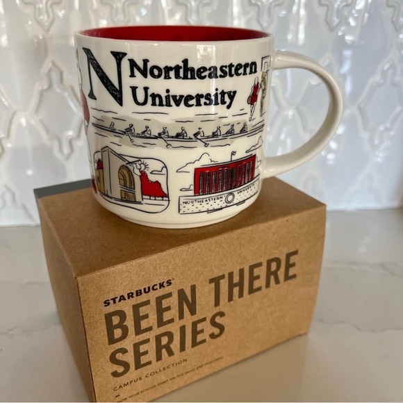 Starbucks | Dining | Starbucks Northeastern University Mug Red Interior ...